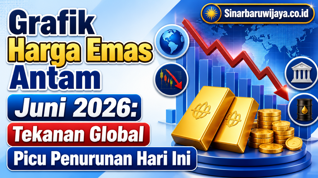 Grafik Harga Emas Antam Juni 2026: Tekanan Global Picu Penurunan Hari Ini